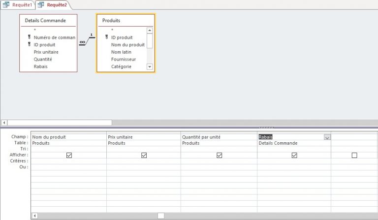 Calculer à l'aide de requêtes dans Access