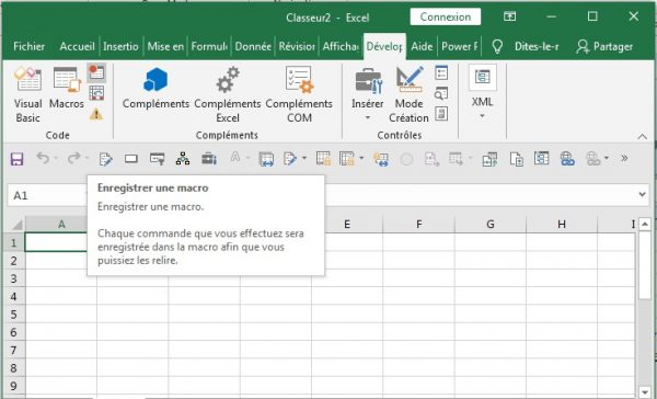 Comment ajouter une macro dans la barre d'outils dans Excel VBA