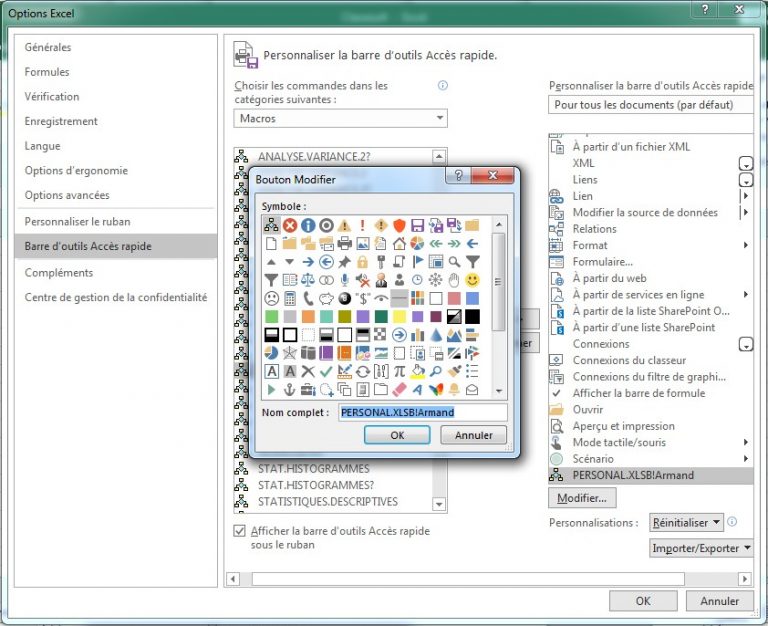 Comment ajouter une macro dans la barre d'outils dans Excel VBA