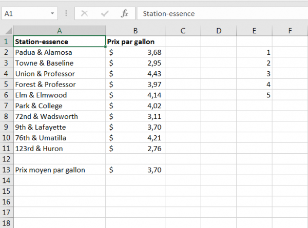 Comprendre les fonctions, les arguments et les résultats avec Excel