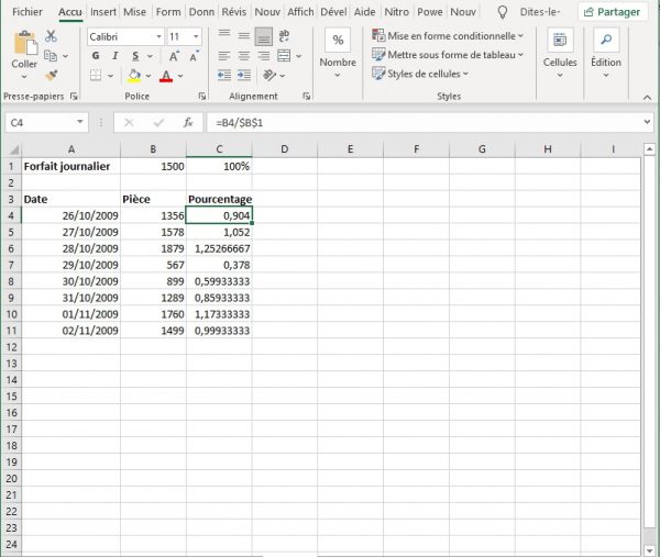 COMMENT SUIVRE LE PLAN DE PRODUCTION QUOTIDIEN DANS EXCEL