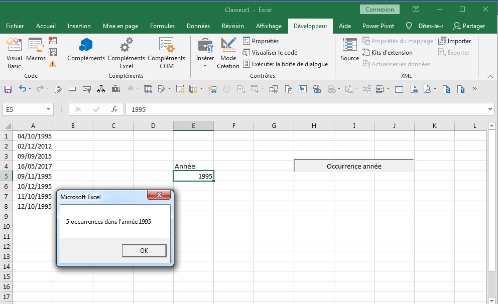 Compter Le Nombre D occurrences De L ann e Excel VBA