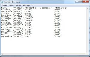 Ecrit une plage Excel dans un fichier texte CSV, Excel VBA