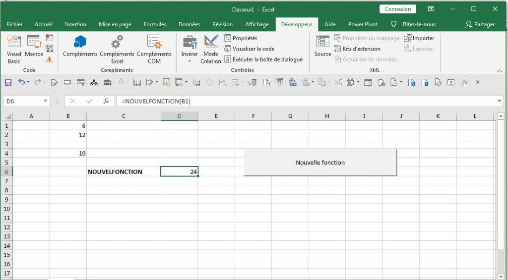 Création de fonction volatiles, Excel VBA