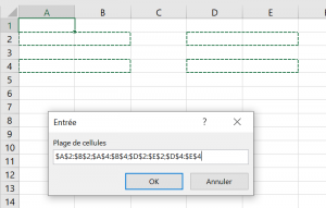 Macro pour sélectionner une plage de cellules dans une feuille, Excel VBA