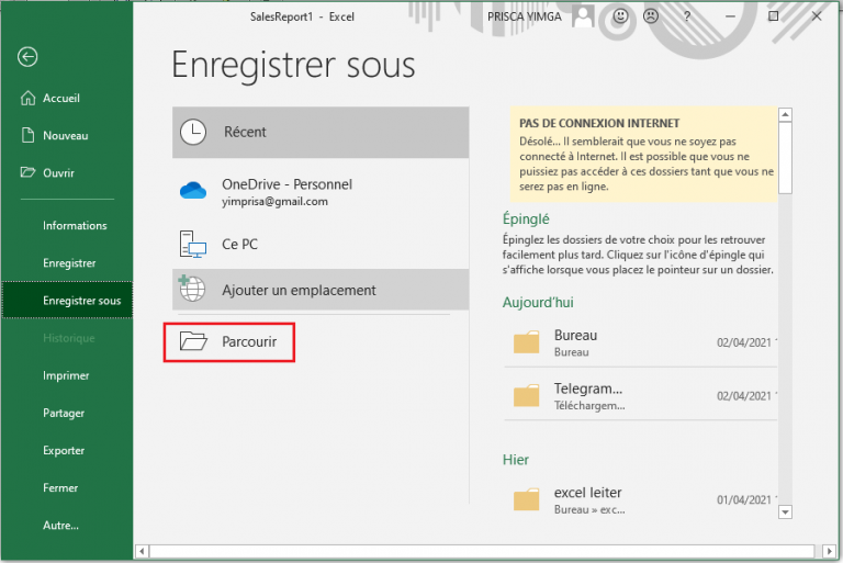 Créer un nouveau classeur Excel à partir d'un fichier existant