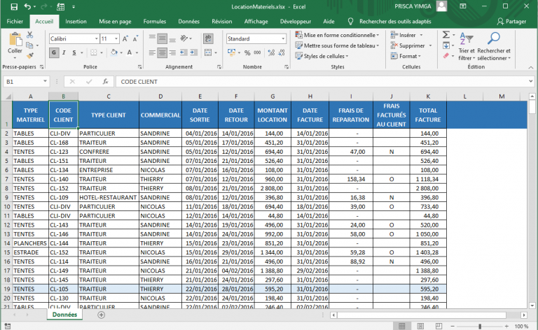 Figer une ligne ou une colonne dans Excel