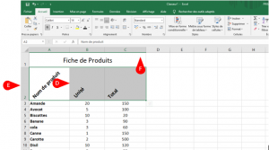 Faire pivoter le texte dans une cellule Excel