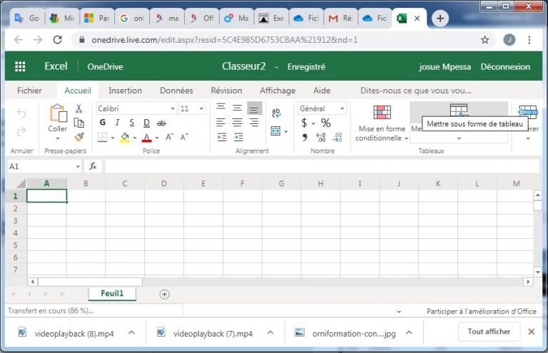 Comment Travailler avec OneDrive et Excel Online dans Microsoft Excel
