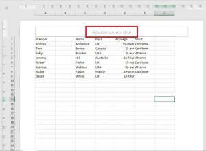 Comment insérer des numéros de page dans Excel