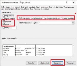 Comment diviser des cellules dans Excel : texte en colonnes ...