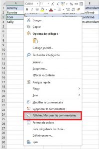 Comment insérer et gérer des commentaires dans Excel