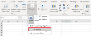 Comment insérer des images dans Excel