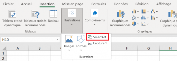 Comment créer un graphique SmartArt dans Excel