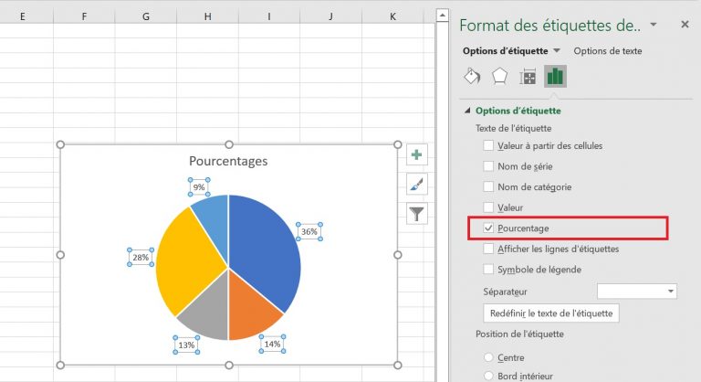 Comment créer un graphique en secteurs dans Excel