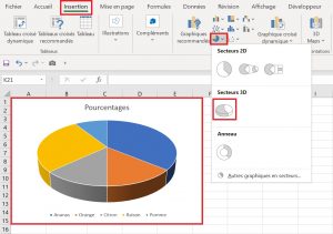 Comment créer un graphique en secteurs dans Excel