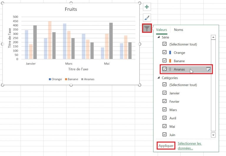 Personnalisation des graphiques Excel : ajoutez un titre de graphique ...