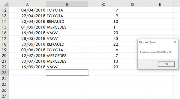 Structures de répétition (Les boucles) dans Excel VBA