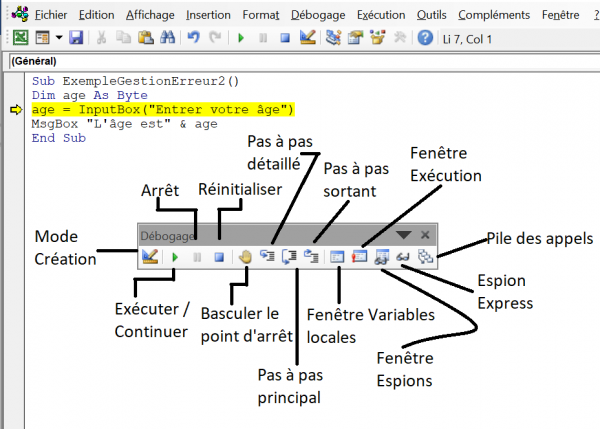 Gestion des erreurs et débogage dans Excel VBA