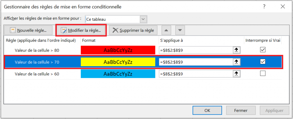 Comment utiliser la mise en forme conditionnelle dans Excel
