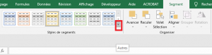 Personnaliser le segment dans les tableaux croisés dynamiques Excel