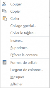 Désactiver les menus contextuels