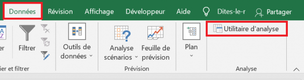 Analyse de régression linéaire avec Excel