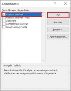 STATISTIQUES DESCRIPTIVES DANS EXCEL